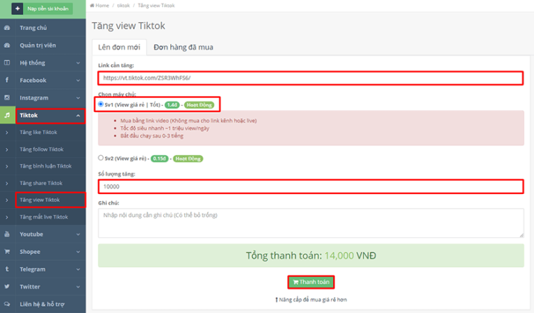 Top 10 web tăng view TikTok lên xu hướng miễn phí 2024