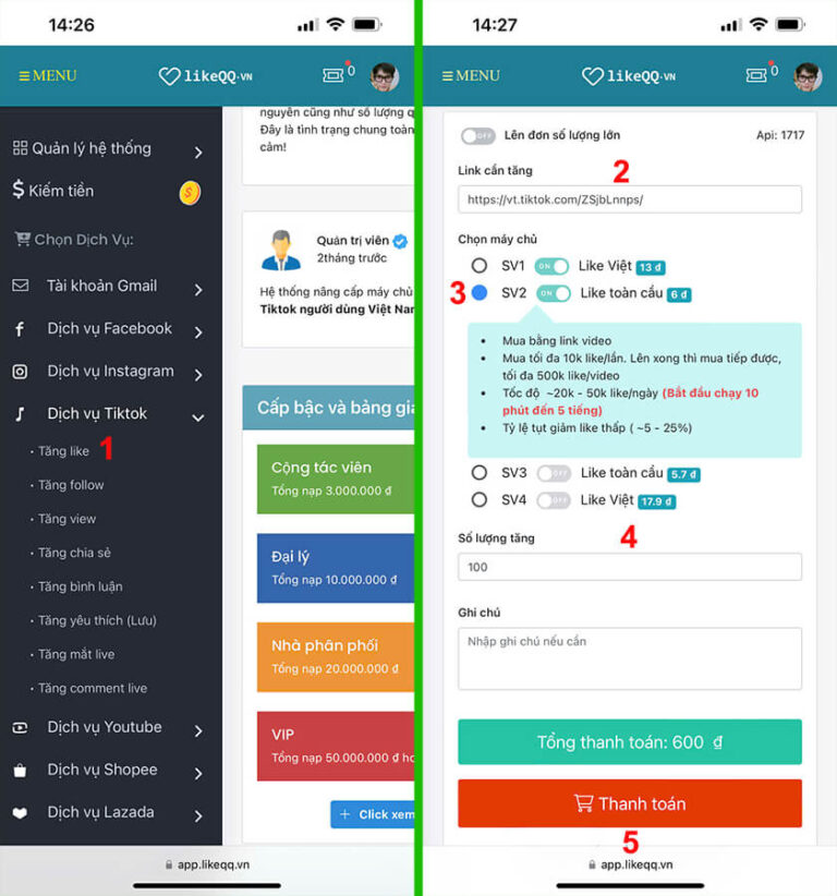 6 Web tăng tim TikTok miễn phí | Buff tim TikTok an toàn 2025